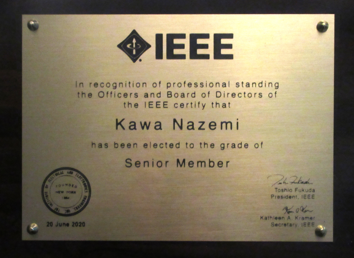 Prof. Dr. Kawa Nazemi elevated to IEEE Senior Member - Human-Computer ...